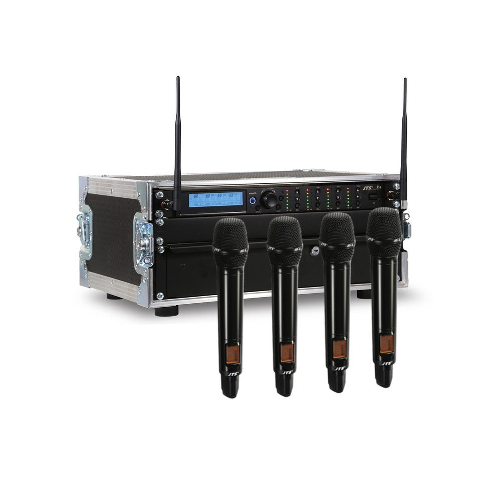 JTS R-4 Receiver and JSS-4B Professional Microphone Wireless UHF Syste