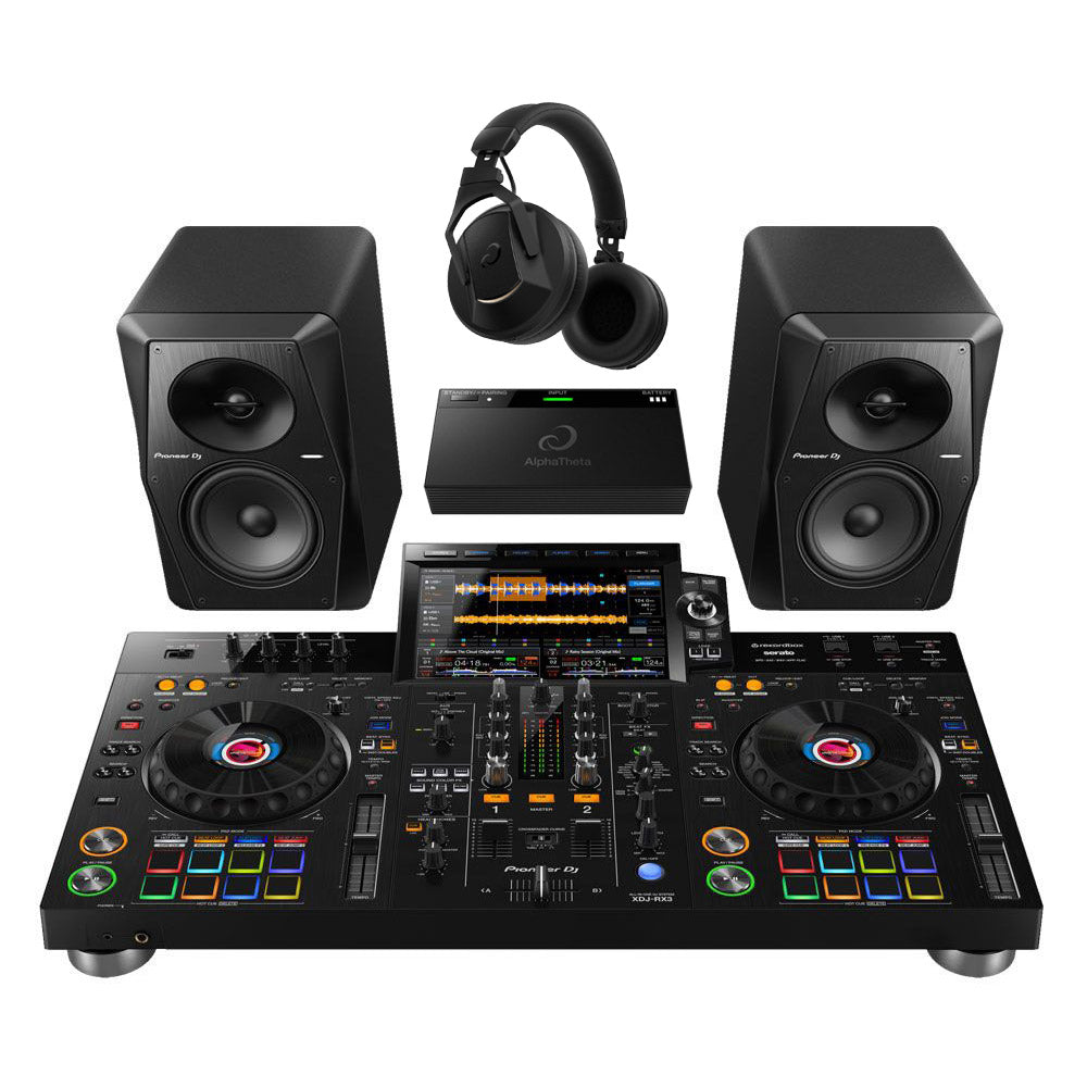 Pioneer DJ XDJ-RX3 - VM-80 and HDJ-F10-TX Pro DJ Bundle Deal