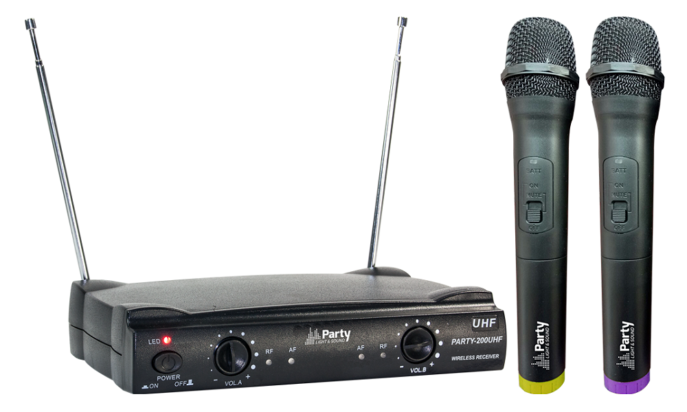 Party Light and Sound PARTY-200UHF Wireless UHF Microphone System